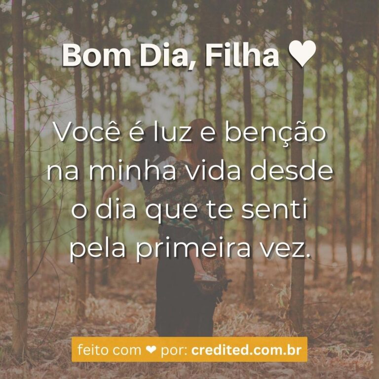Imagens de Bom Dia Filha para compartilhar no WhatsApp