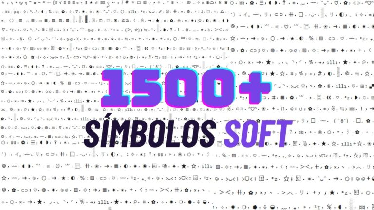 1500+ Símbolos Soft para Copiar e Colar - Credited